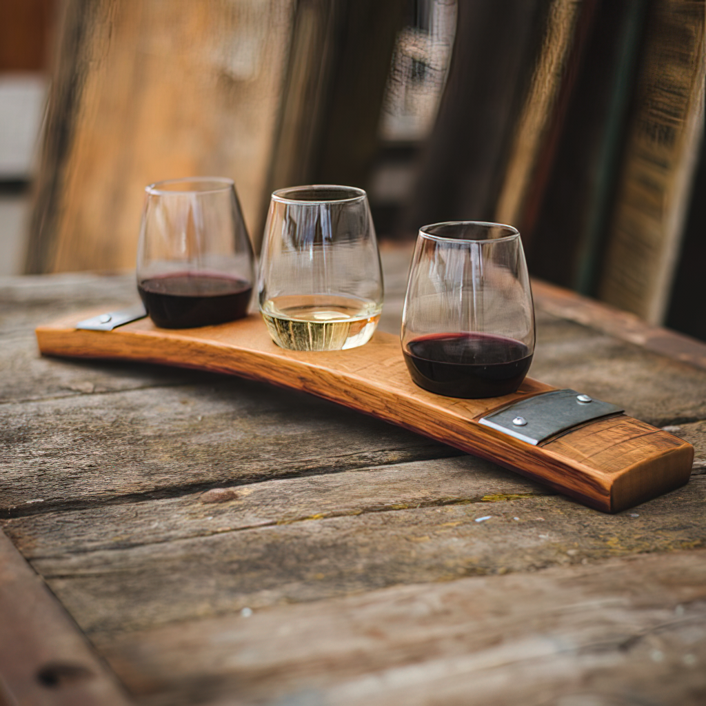 Barrel Stave Wine Flight Alpine Wine Design Barrel Stave Wine Flight Alpine Wine Design
