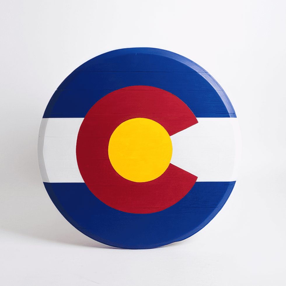 Colorado Barrel Head Flag | Alpine Wine Design