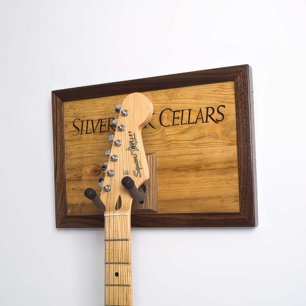 Wine Crate Guitar Rack -Silver Oak | Alpine Wine Design