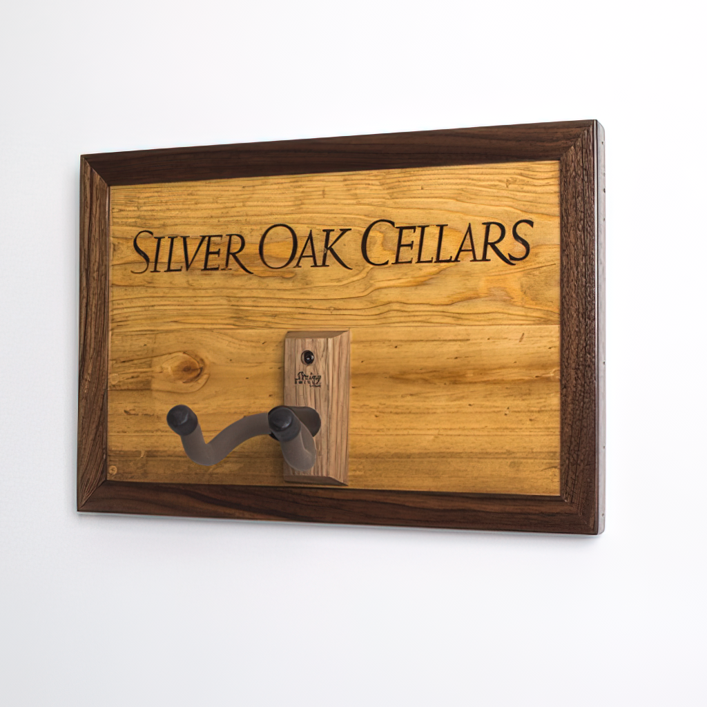 Wine Crate Guitar Rack -Silver Oak | Alpine Wine Design