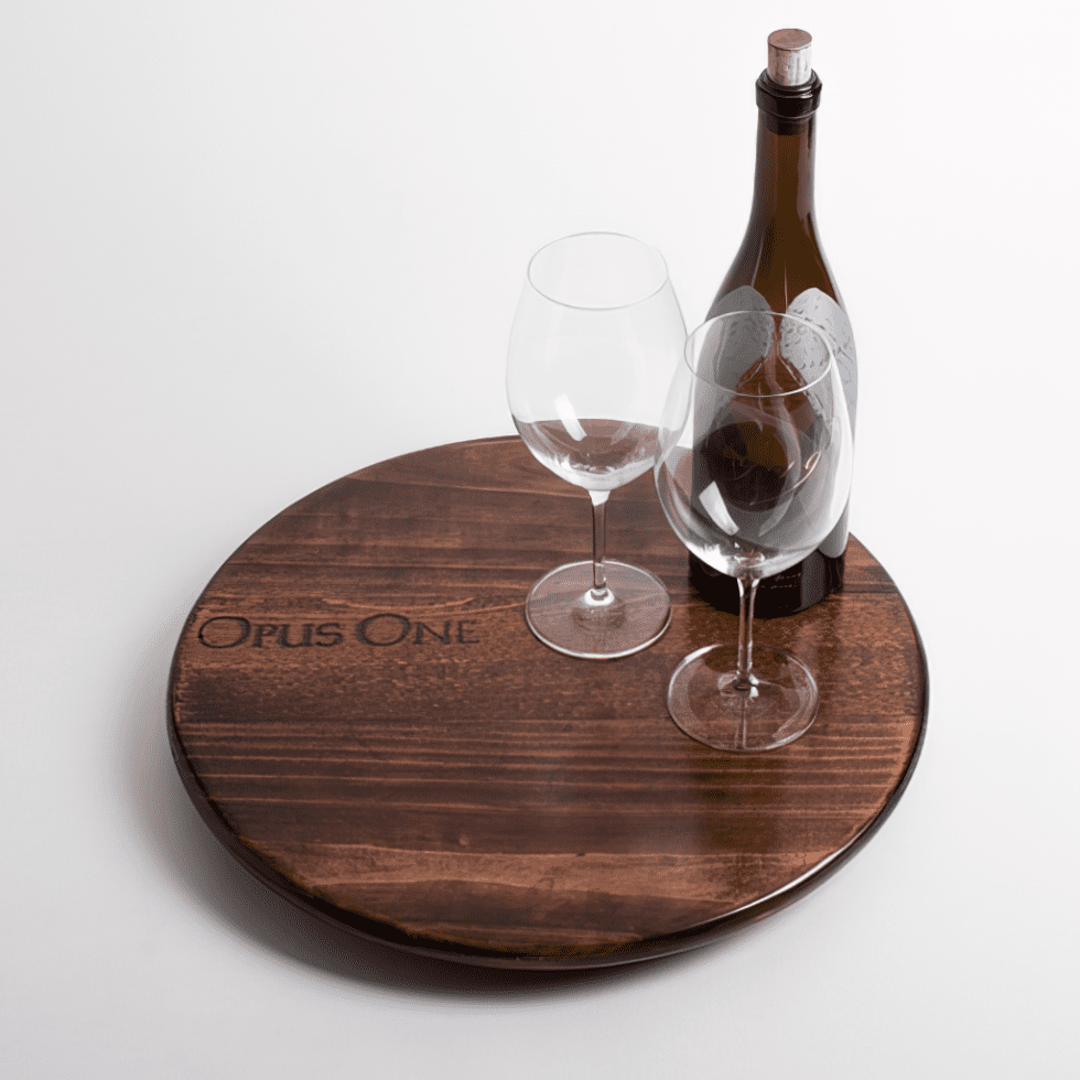 Opus One Crate Lazy Susan | Alpine Wine Design