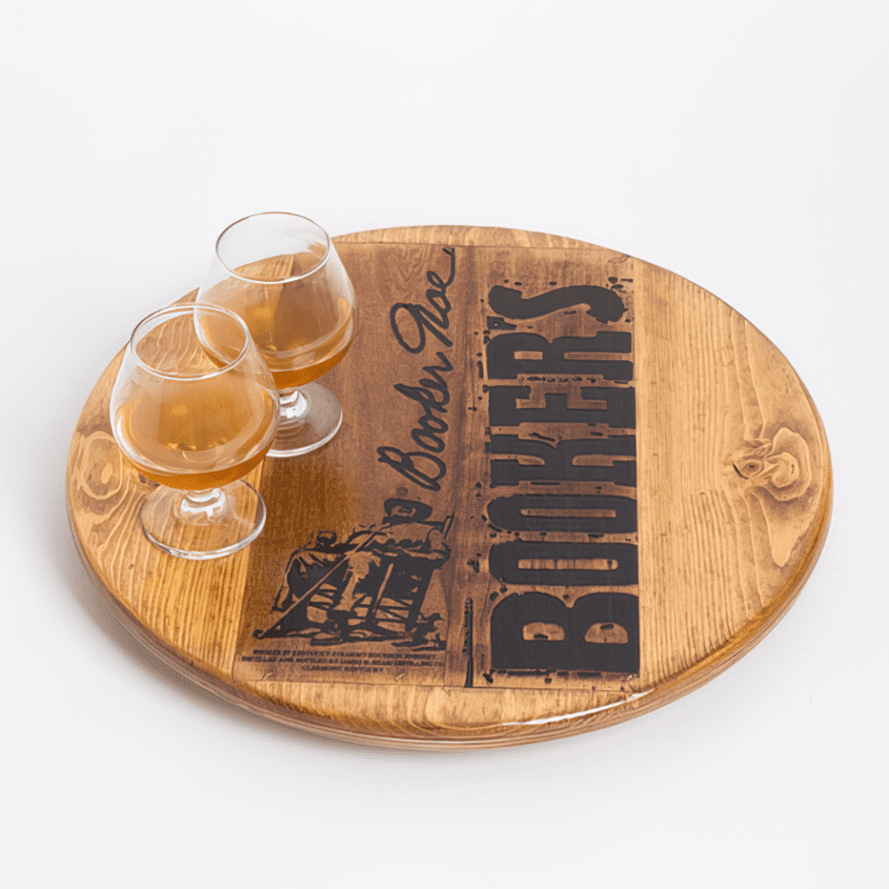 Booker Noe Bourbon Crate Lazy Susan | Alpine Wine Design