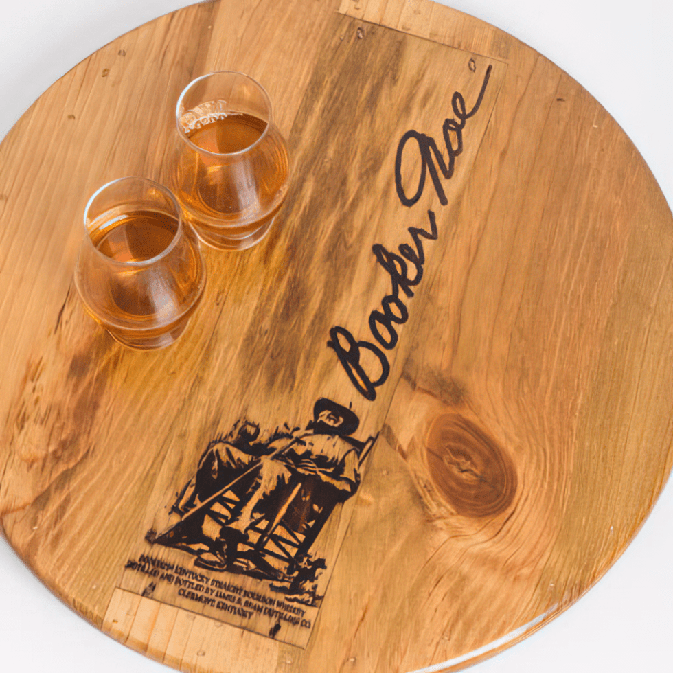 Booker Noe Bourbon Crate Lazy Susan | Alpine Wine Design
