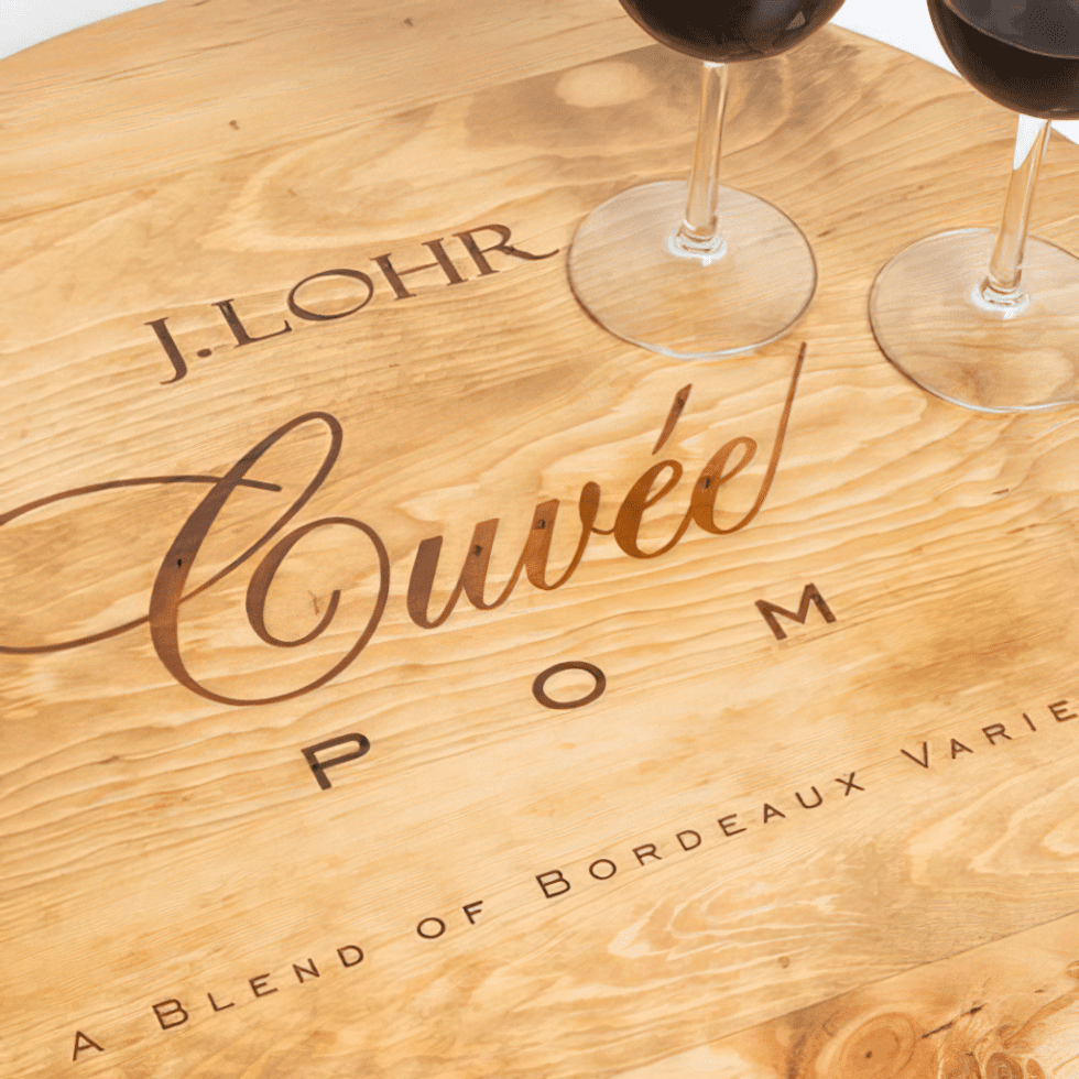 Large J. Lohr Crate Lazy Susan | Alpine Wine Design