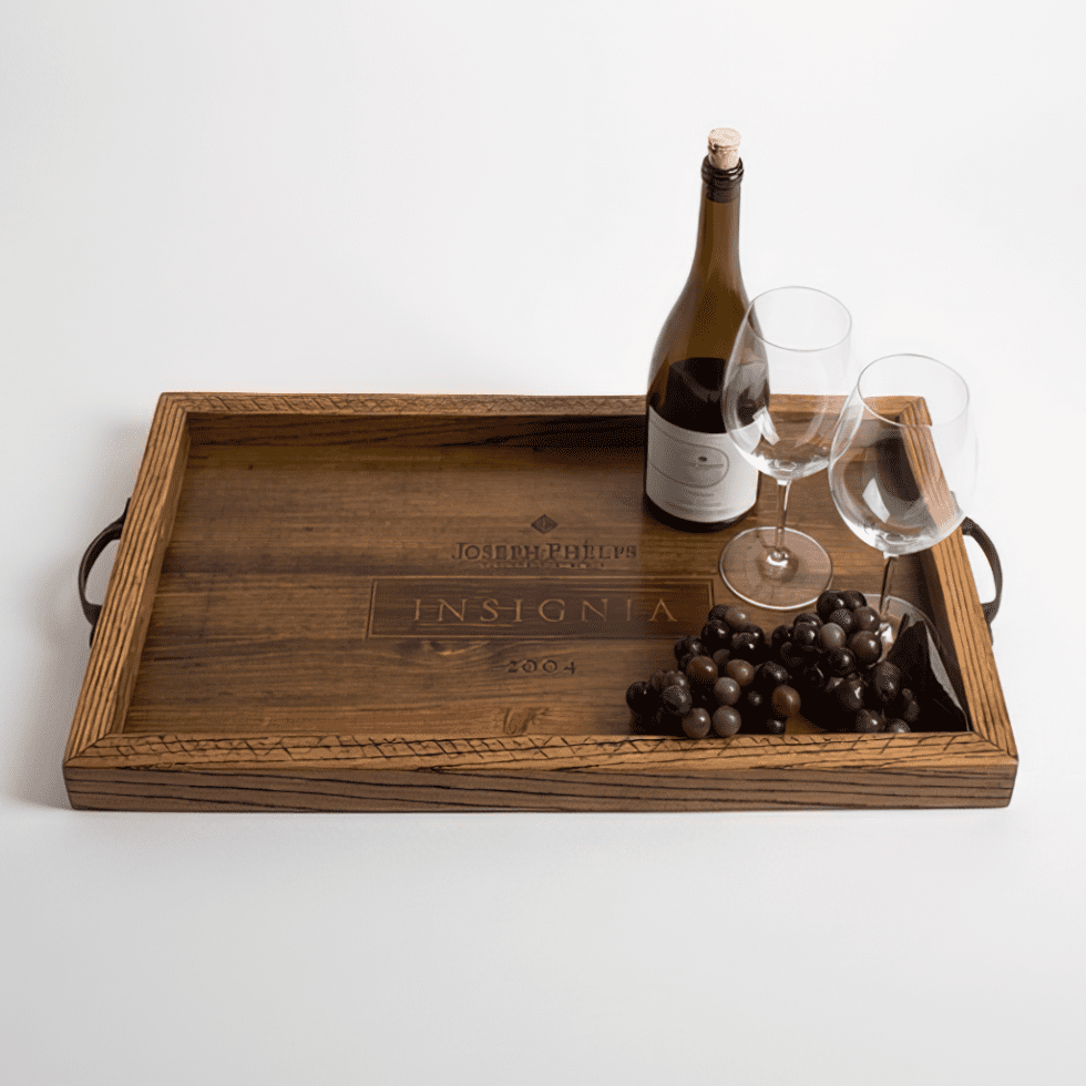 Insignia Crate Tray -Dark Stain | Alpine Wine Design