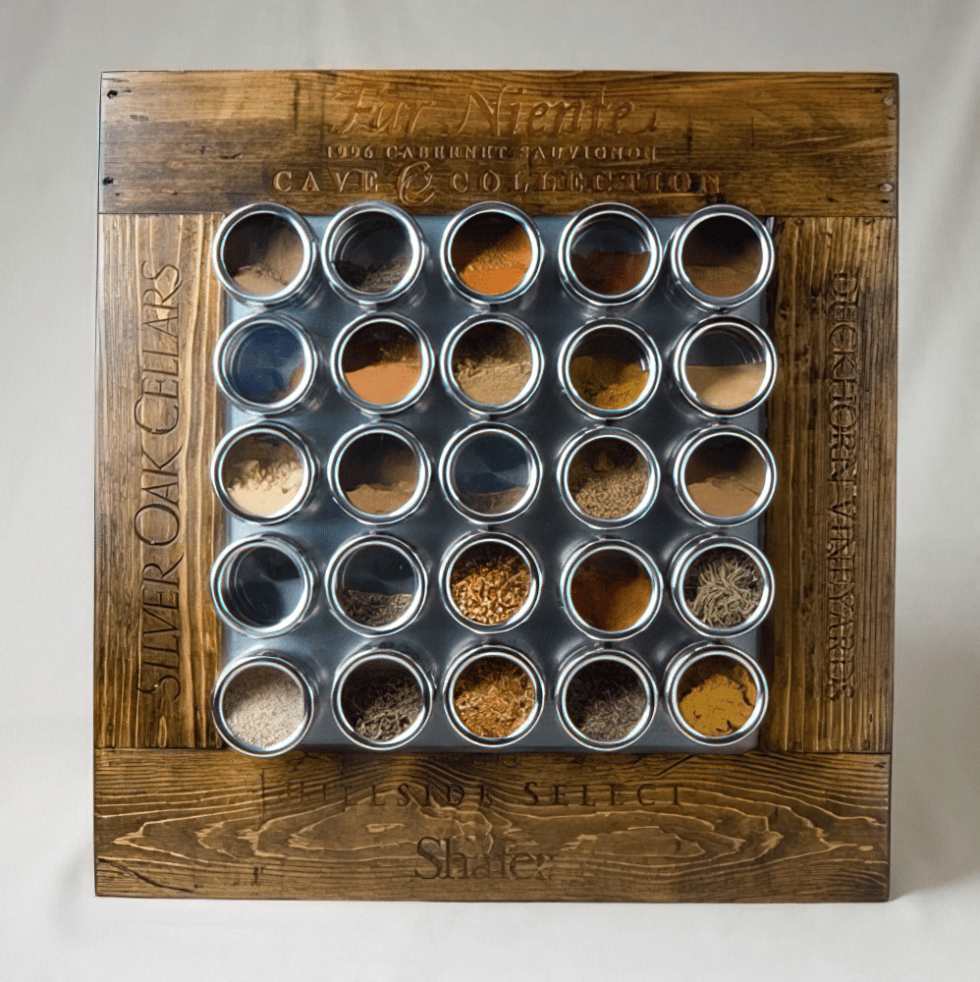 Wine Crate Spice Rack | Alpine Wine Design
