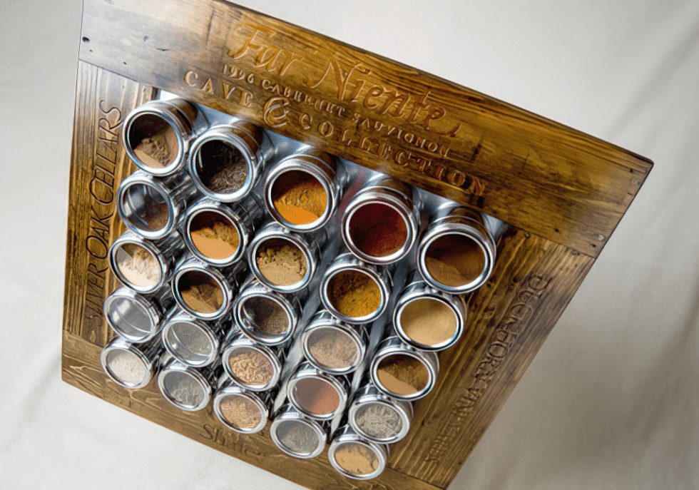 Wine Crate Spice Rack | Alpine Wine Design