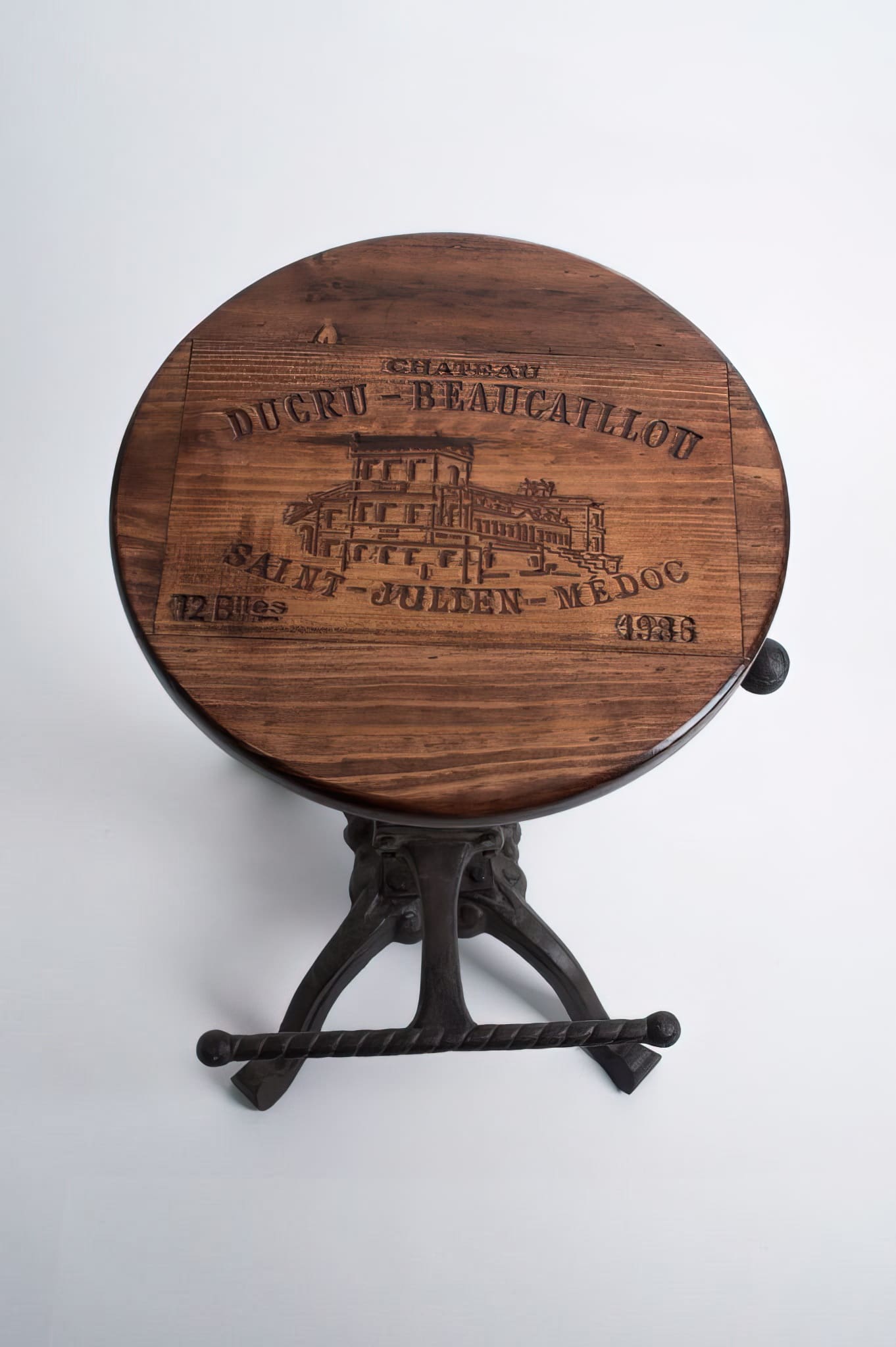 Wine Crate Adjustable Stool -St. Julien Medoc | Alpine Wine Design