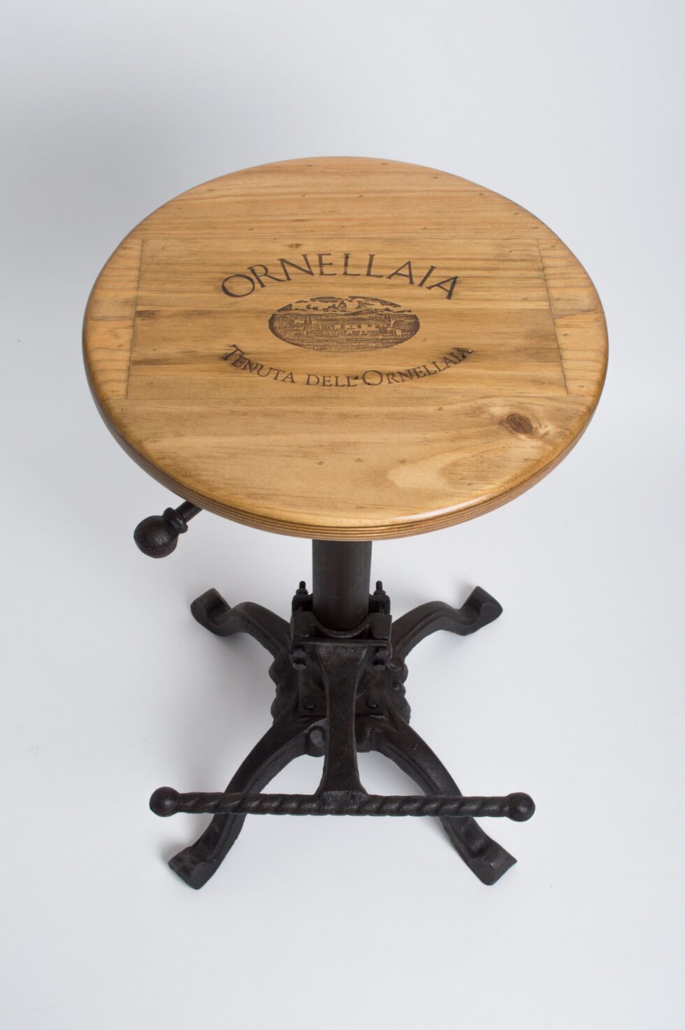 Ornellaia Wine Crate Adjustable Stool | Alpine Wine Design